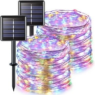 Solar Rope Lights Outdoor Waterproof 66ft 200 LED, Solar Powered String ...