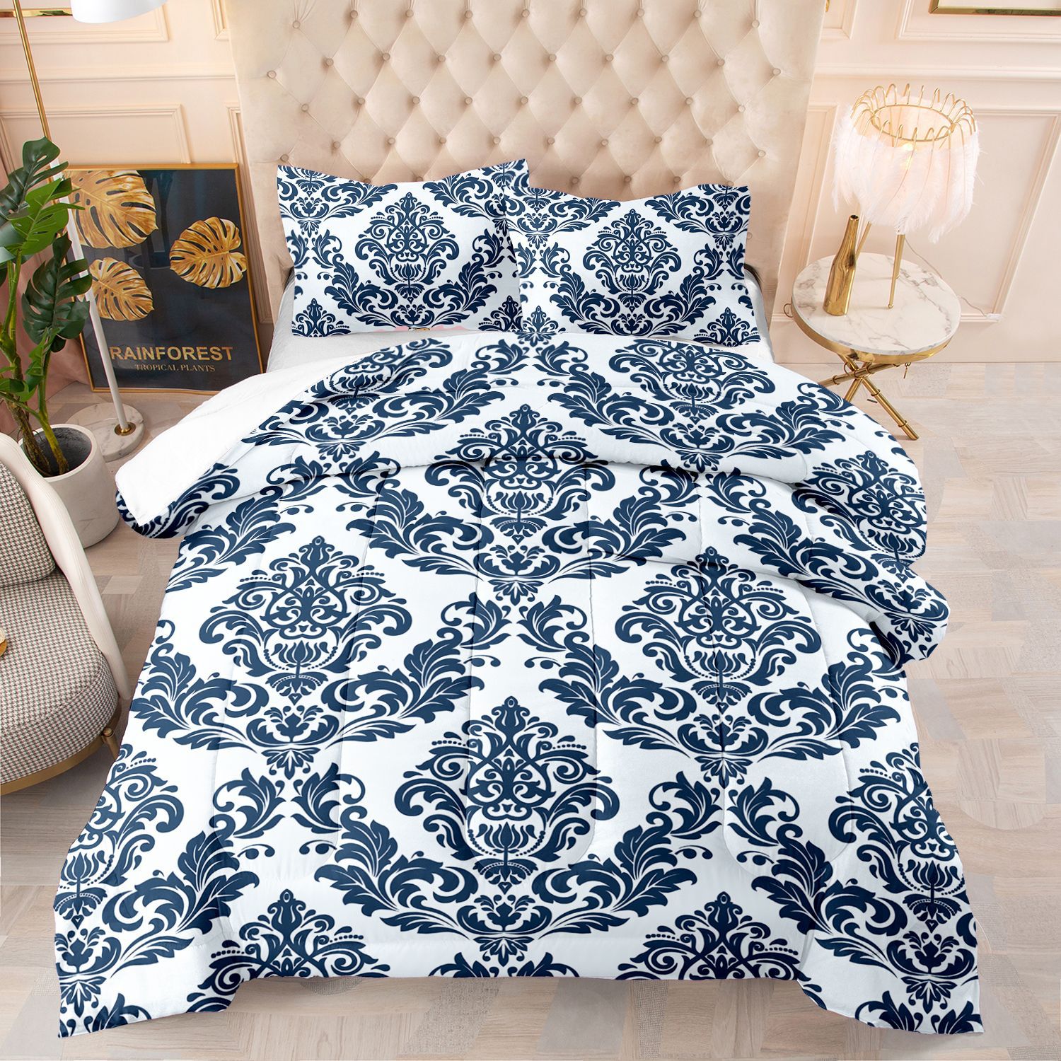 Multicolor Style Pattern Quilt Fat Quilt Feather Silk Cotton Quilt Core ...