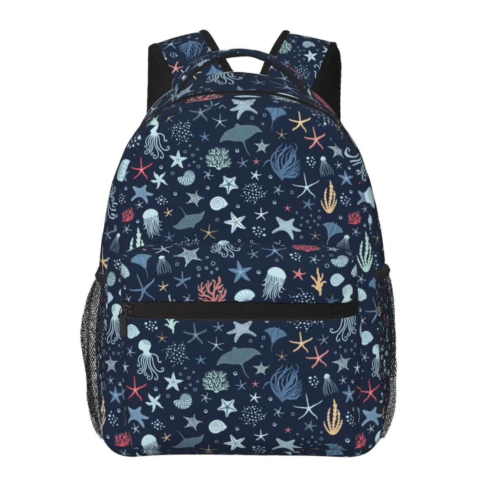Multicolor Under The Sea Life Backpack for Men Women Laptop Backpack ...