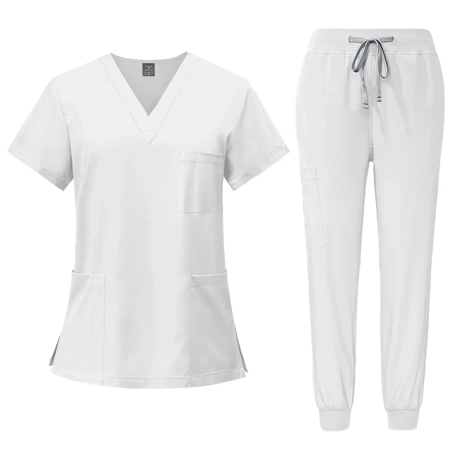 Multicolor Unisex Short Sleeved Pharmacy Nurse Uniform Hospital Doctor ...