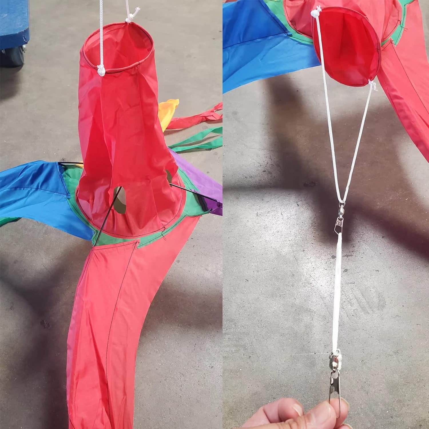 Multicolor Wind Spinner 45''Wx72''L Great for ing, Boondocking, Back ...
