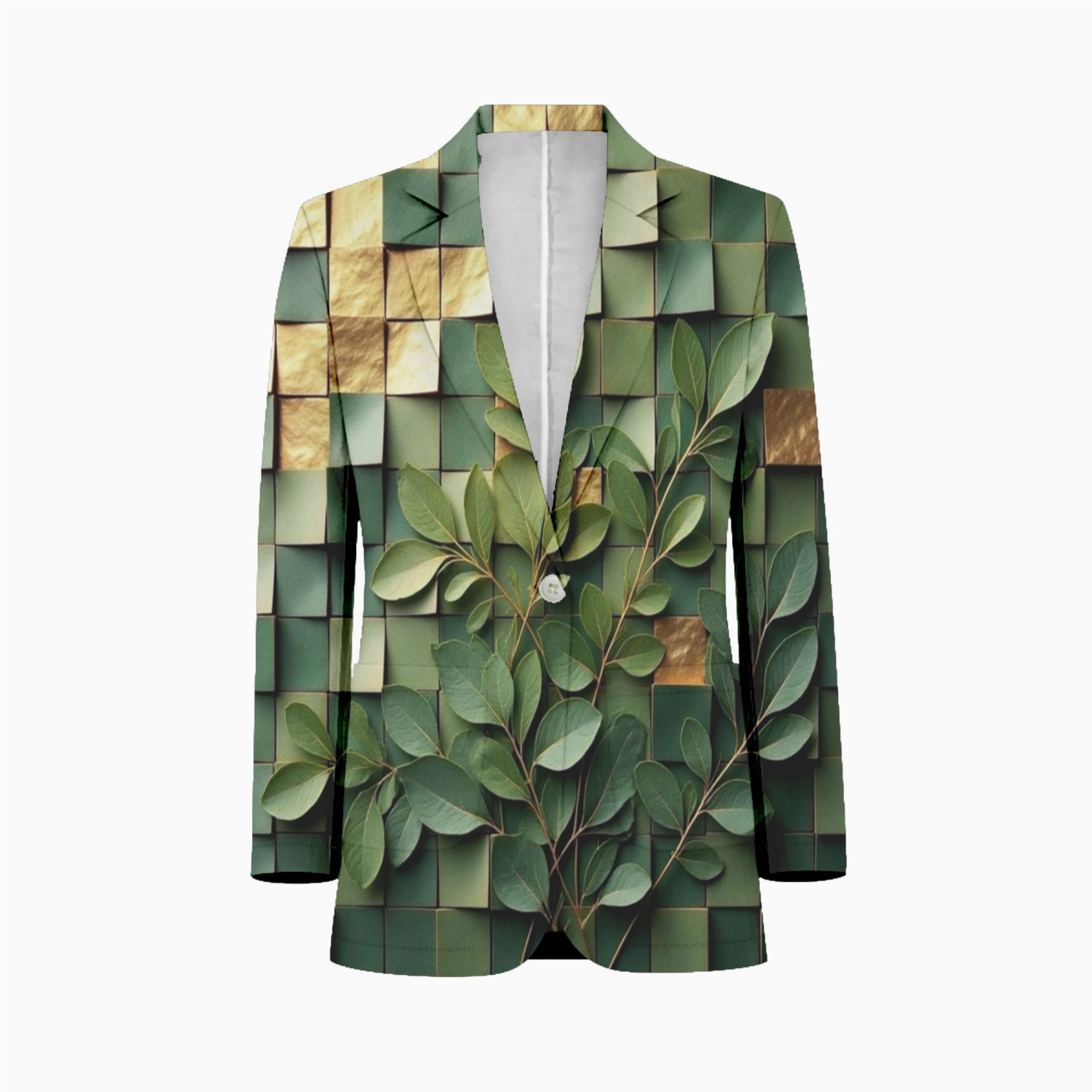 Multicolor Wood Wall Art Customized Men's Suits full man Shawl Collar ...