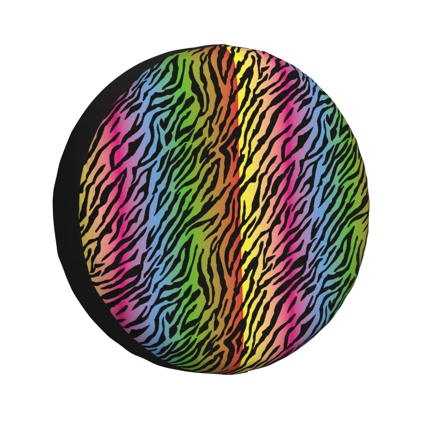 Multicolor zebra print cool Spare Tire Cover for Trailer Camper RV ...