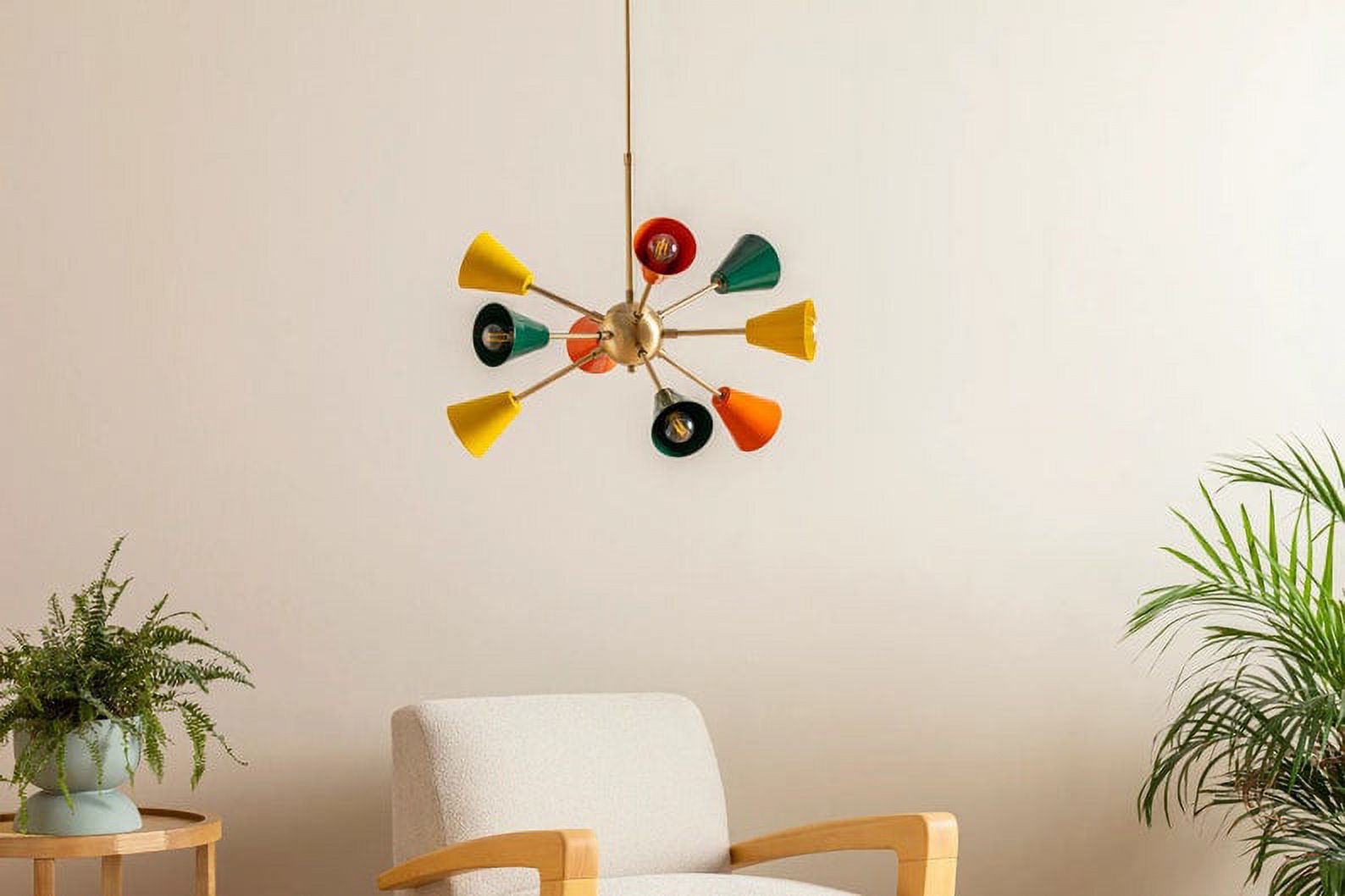 Multicolore Sputnik Chandelier,Mid Century Style Sputnik Light Hand ...