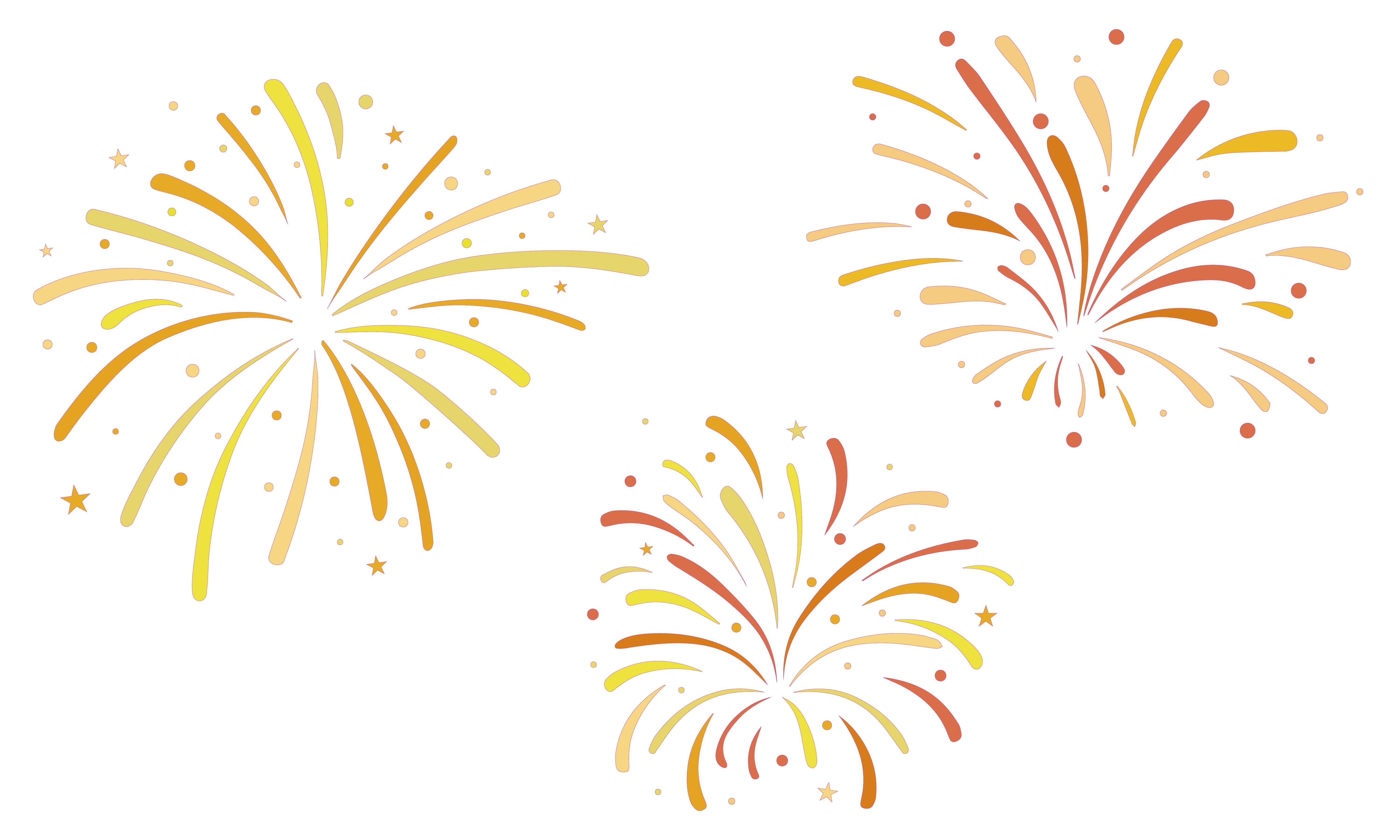 Multicolored 12" x 20" Doodle Fire Crackers Starburst Images Bedroom ...