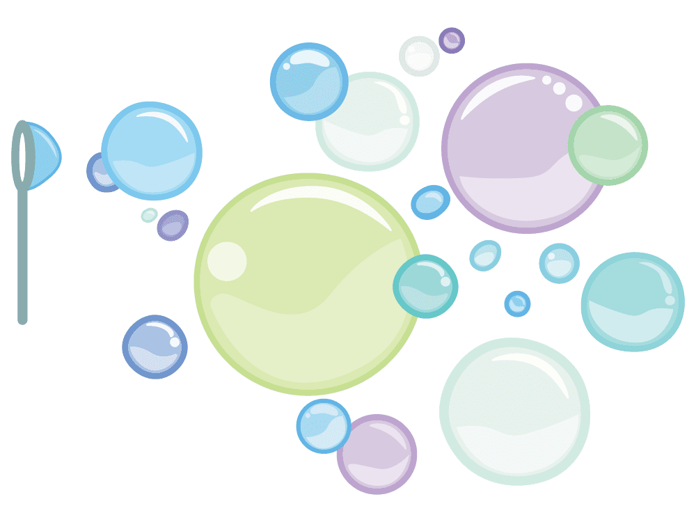 Multicolored Art Vinyl Decoration Sea Bubbles Design Adhesive Home ...