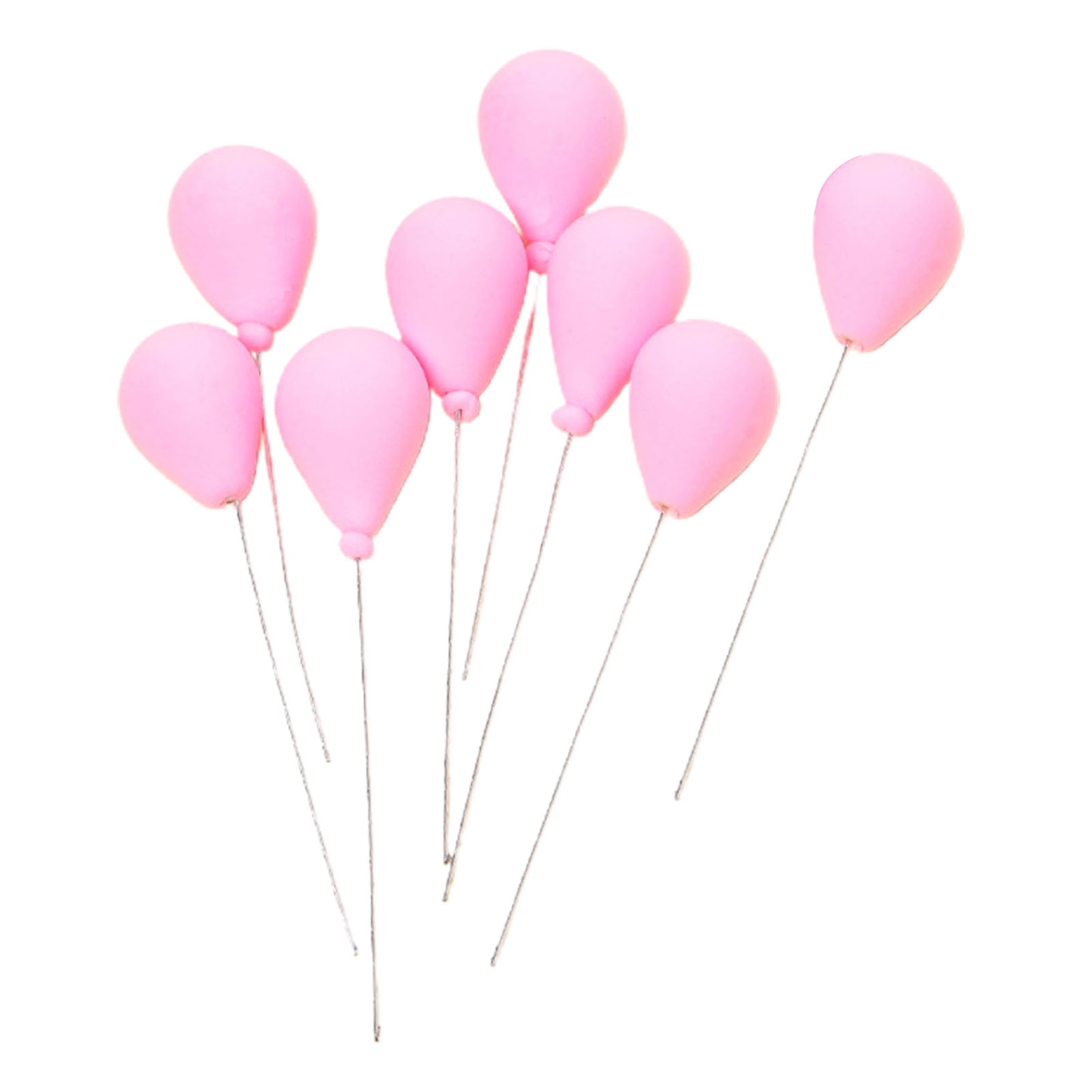 Multicolored Balloon Cluster Cake & Cupcake Topper, Reusable Plastic ...