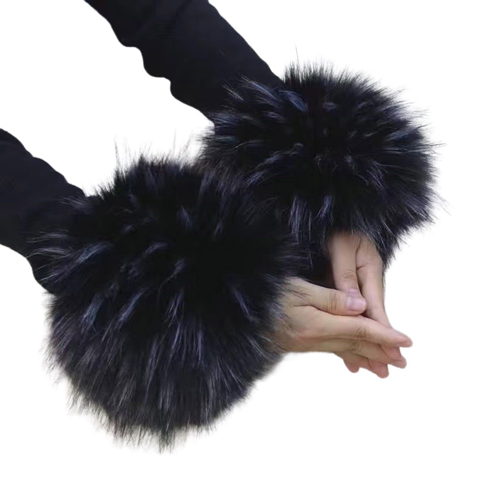 Multicolored Furry Arm Covers for Fashion Forward People Superrrr Soft ...