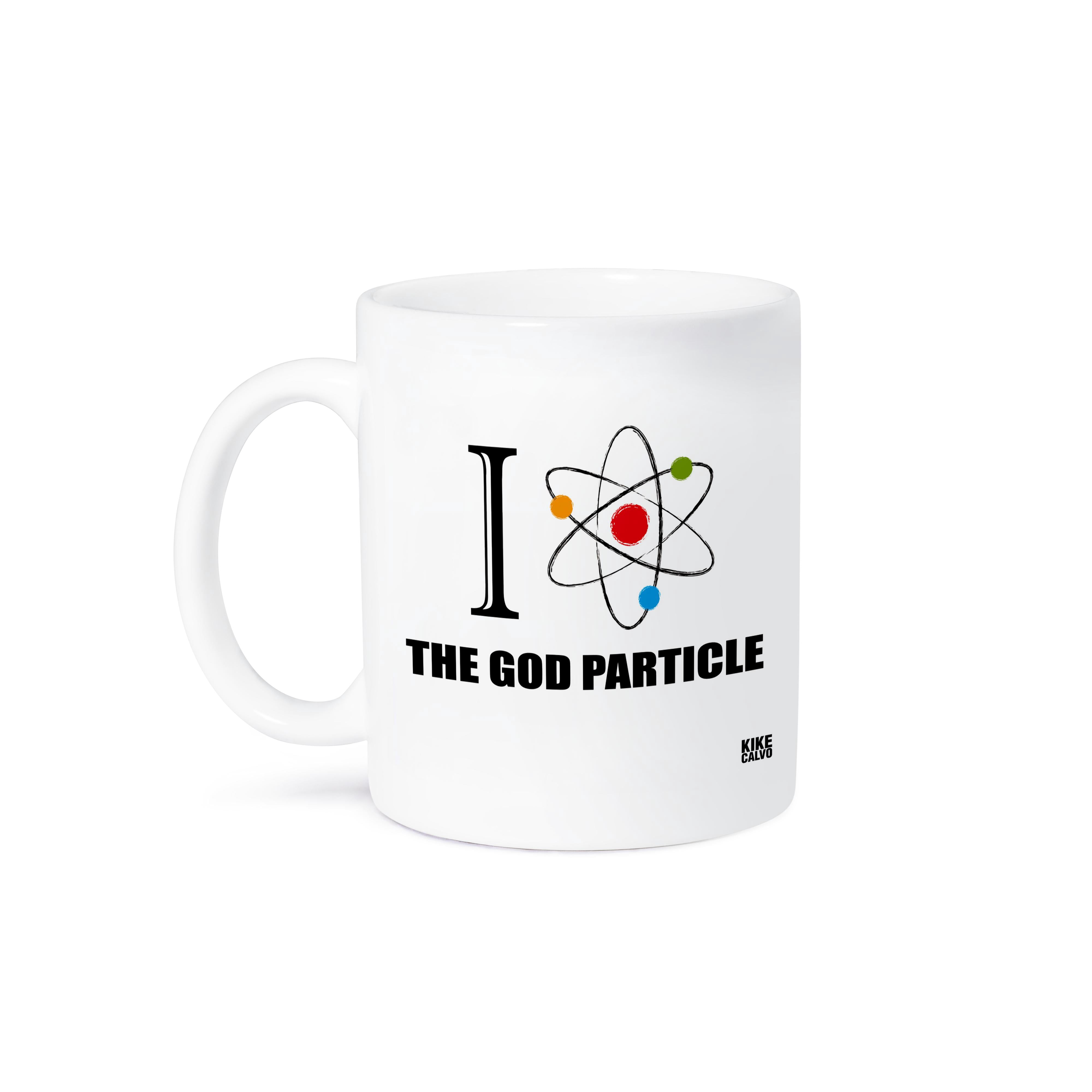 3dRose, Multicolored Higgs God´s particle White Background, 15oz Mug ...
