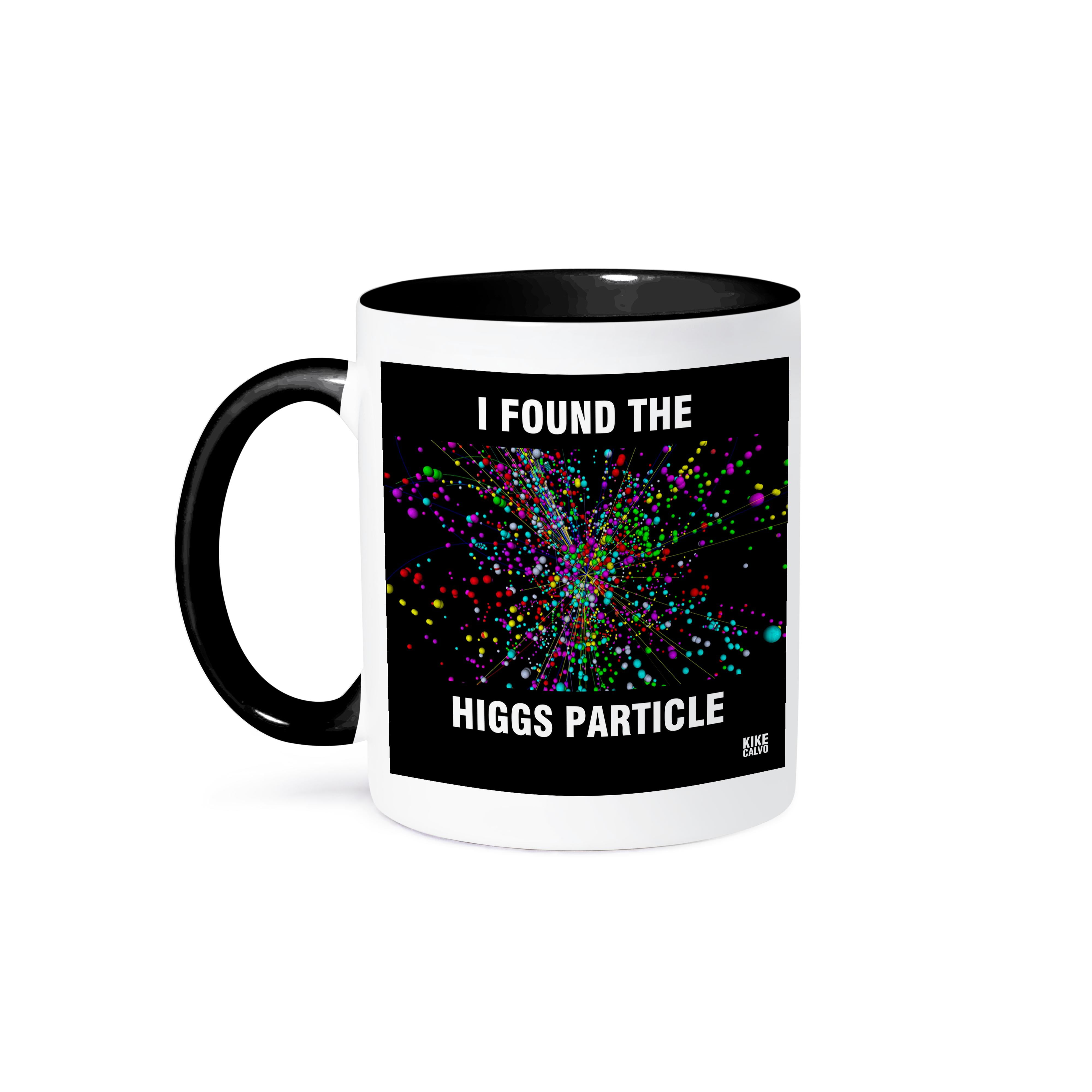 3dRose, Multicolored I found the Higgs particle Splatter Black ...