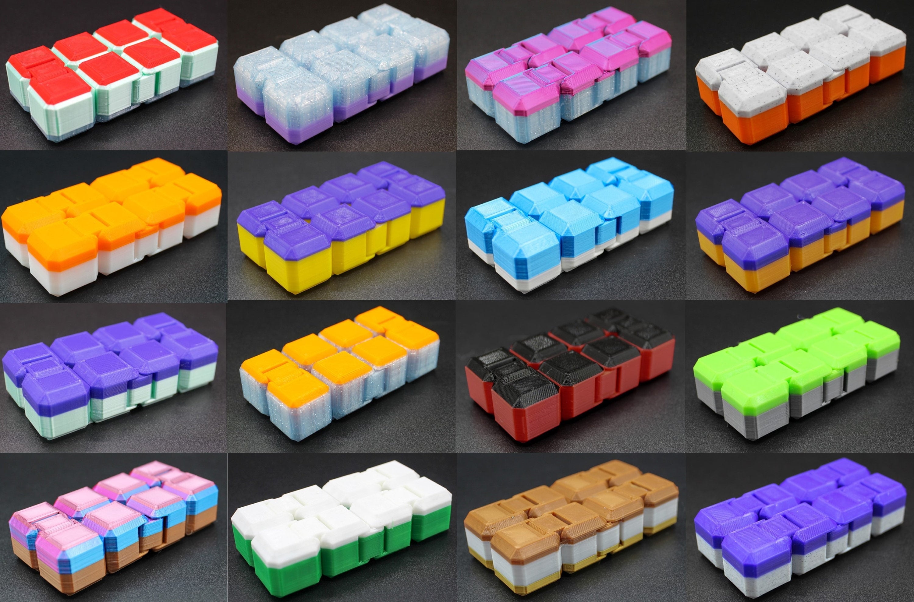 Multicolored Infinity Cubes Fidgets STIM Tools or Choose any Single ...