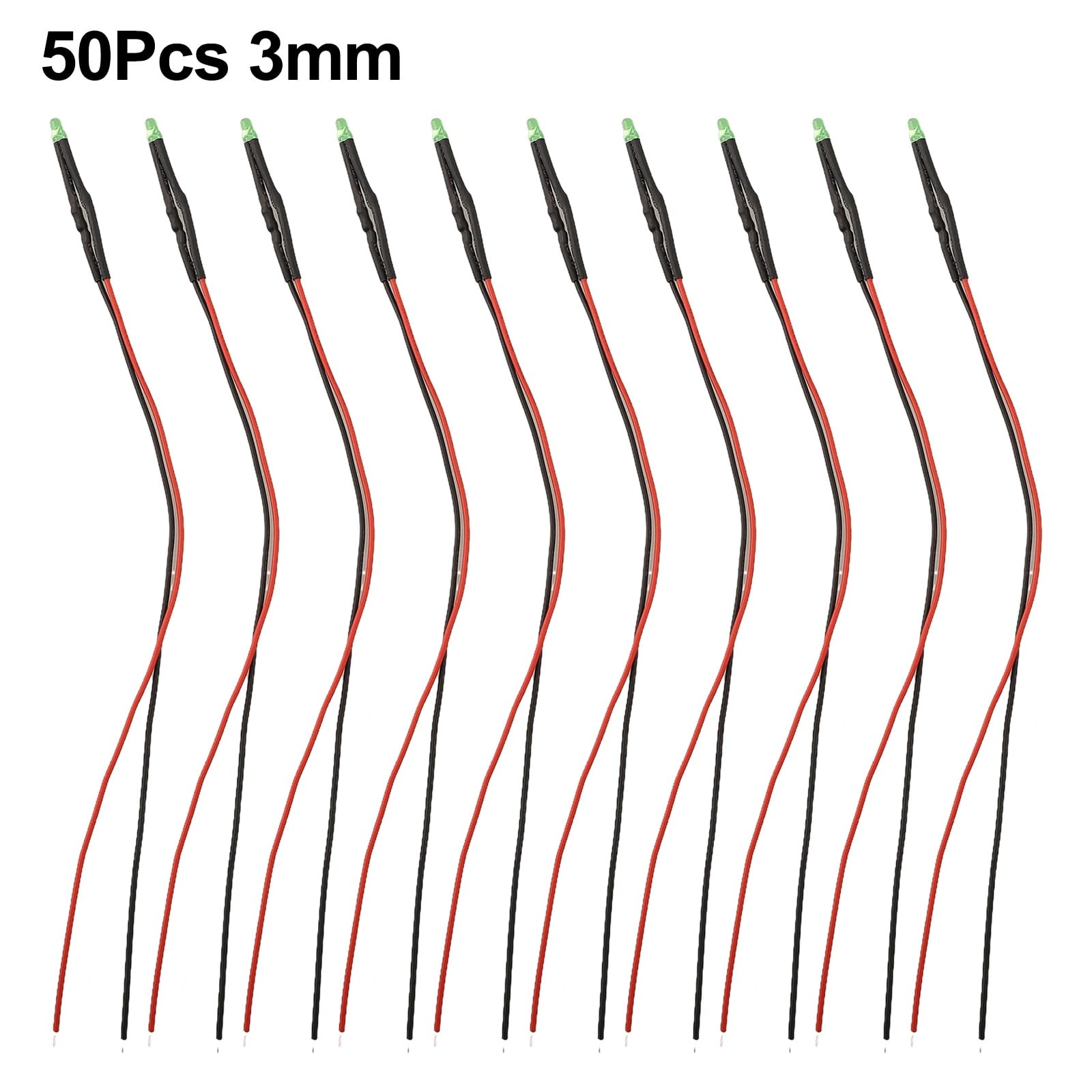 Multicolored Pre Wired Led Lights 50Pcs For Crafters And Hobby Projects ...