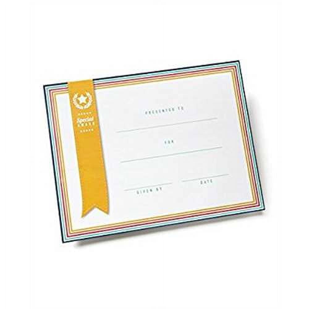 Multicolored Stripe Certificate Paper - 25 CT - Walmart.com