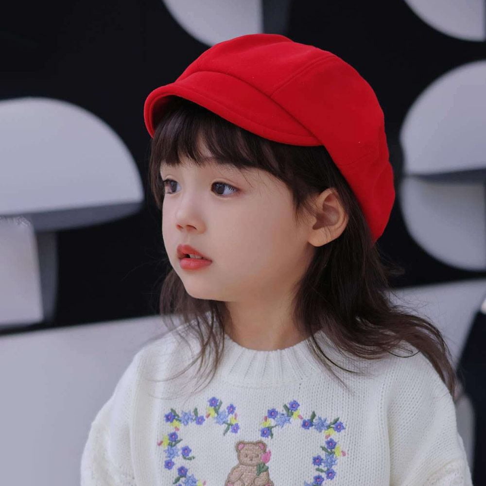 Multicolour Korean Boys Girls Soft Woolen Cute Kids Berets Painter Hat ...