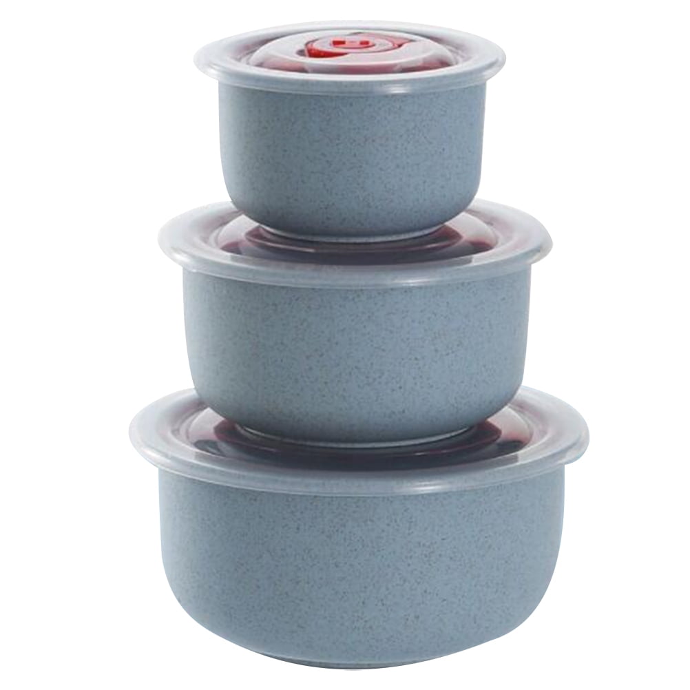 Raindrops Blue Food Storage Boxes Set of 3 Made of PP Material for ...