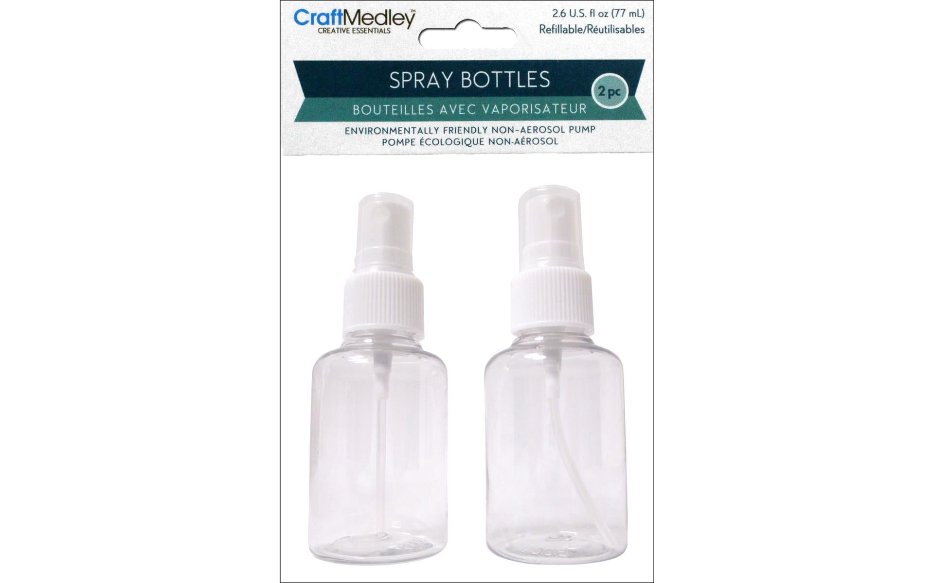 Multicraft Spray Bottles Refillable 2.6oz 2pc - Walmart.com