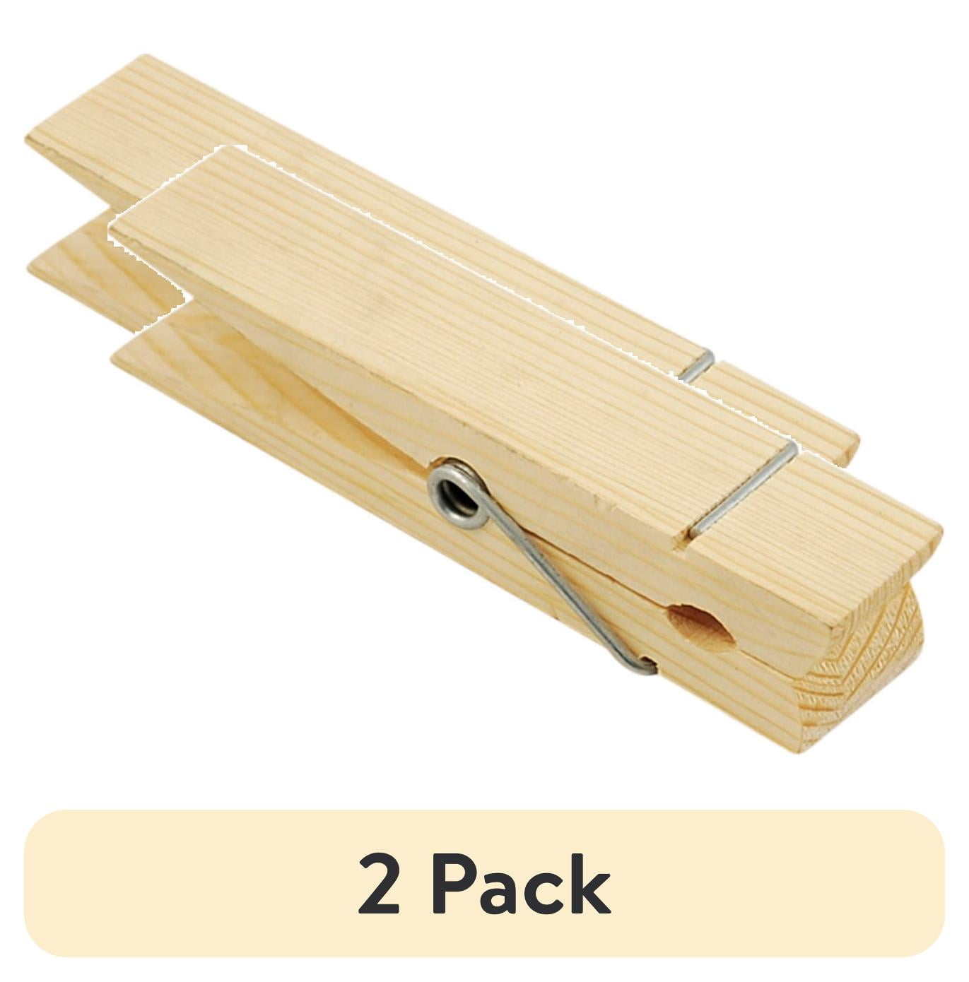 (2 pack) Multicraft Wood Jumbo Clothespin-Natural 5.875" 1/Pkg ...