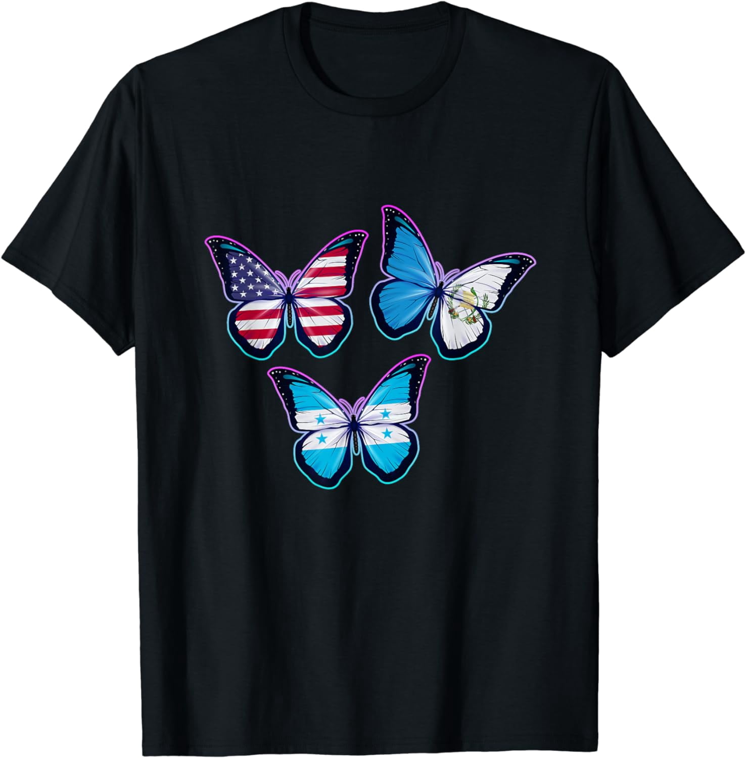Multiculti Heritage. Honduras, Guatemala and the USA T-Shirt - Walmart.com