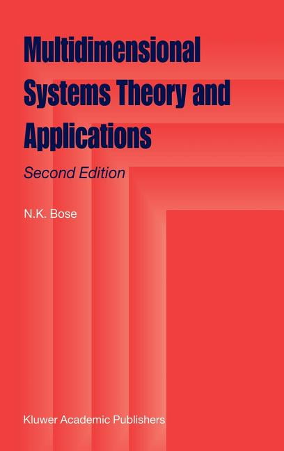 Multidimensional Systems Theory and Applications, (Hardcover) - Walmart.com