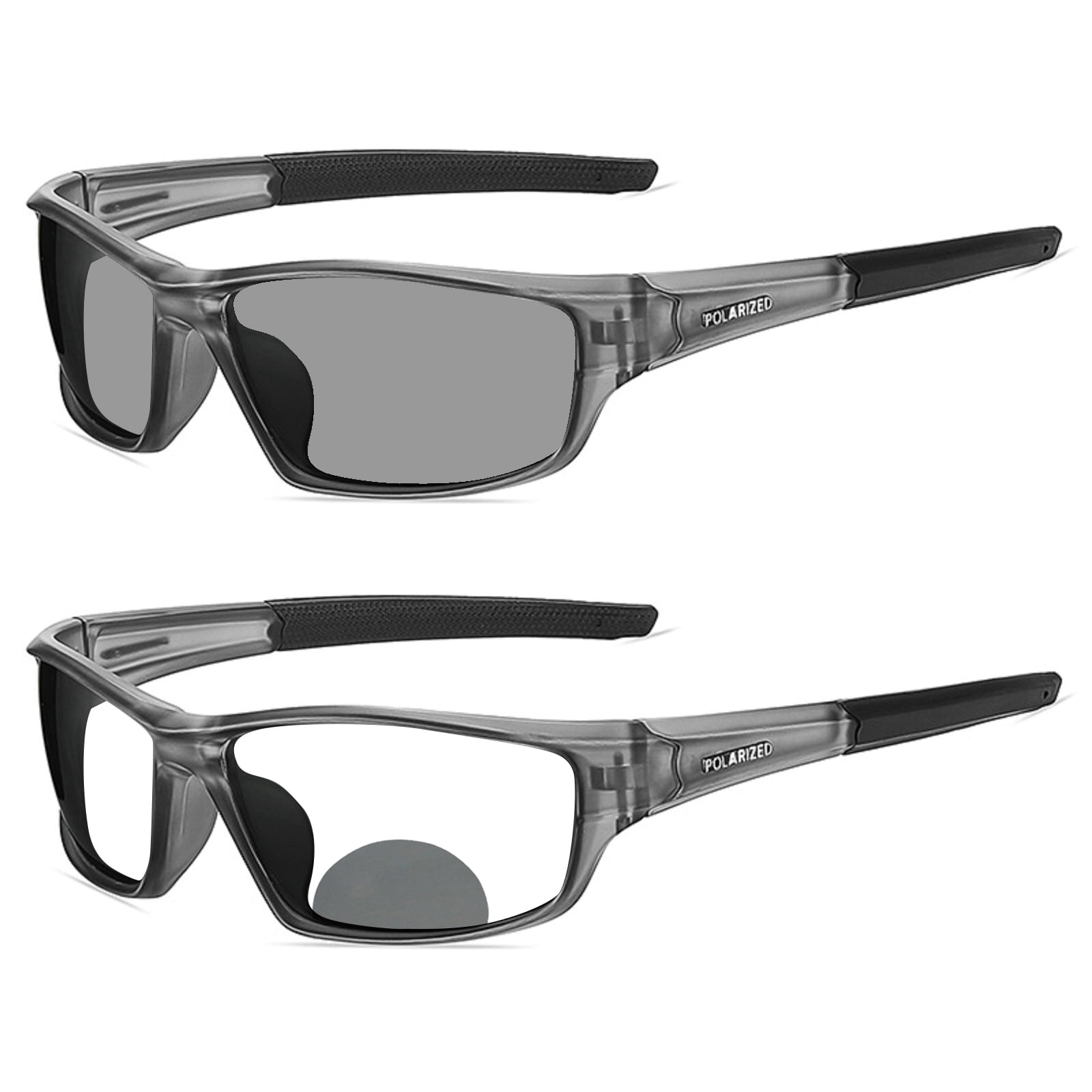 Multifocal Bifocal Reading Glasses Men's Adjustable Vision Sun ...