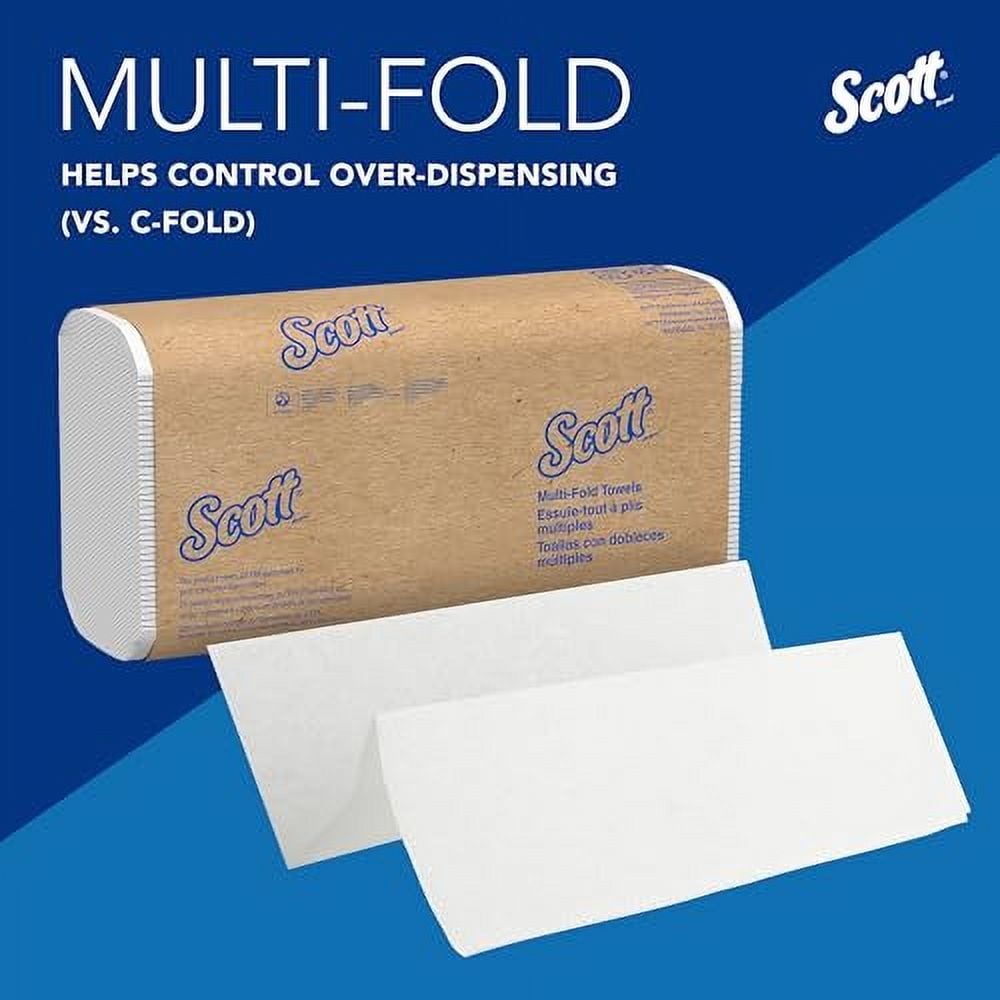 Multifold Paper Towels, Bulk (01840), Absorbency Pockets, White, 9.2"x9 ...
