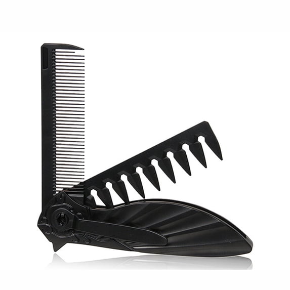 Multifuncional Pocket Folding Combs Plastic Wide Tooth Oil Head Comb ...