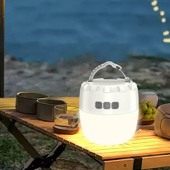 Multifunction 3200mAh Rechargeable LED Camping Light with 4 Brightness ...