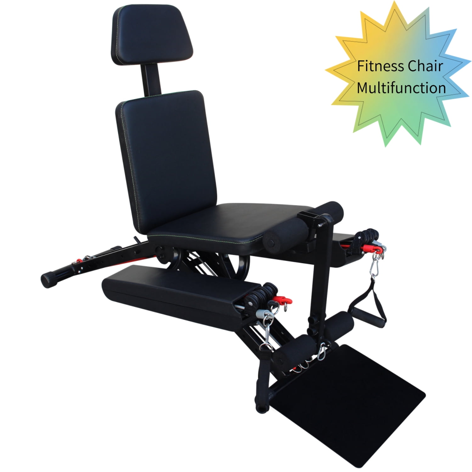 Multifunction Adjustable Fitness Chair, Foldable Strength Training ...