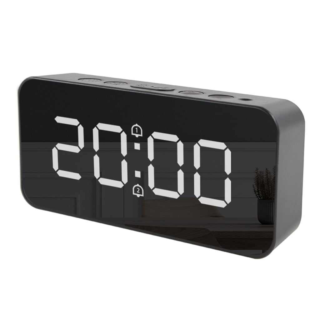 Multifunction Alarm Clock in Wood Digital Alarm Clock Prevent Being ...