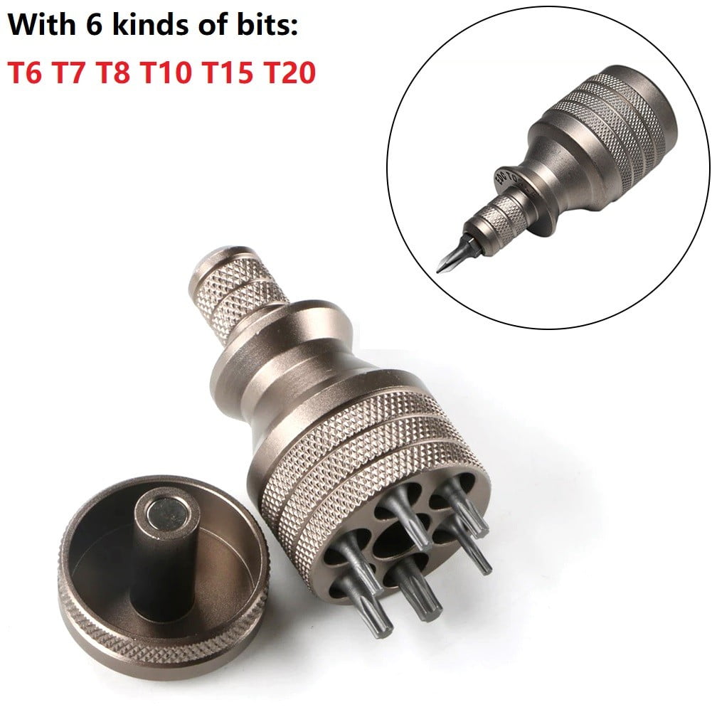 Multifunction Aluminum Alloy Magnetic Palm Screwdriver Cast Steel T8 ...