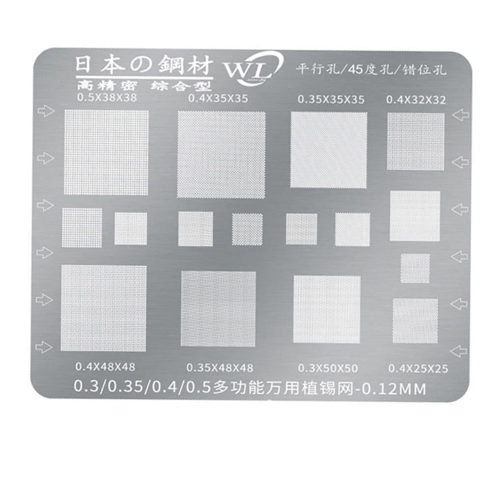 Multifunction BGA Stencil 0.3/0.35/0.4/0.5/Parallel/45 Degree Hole ...