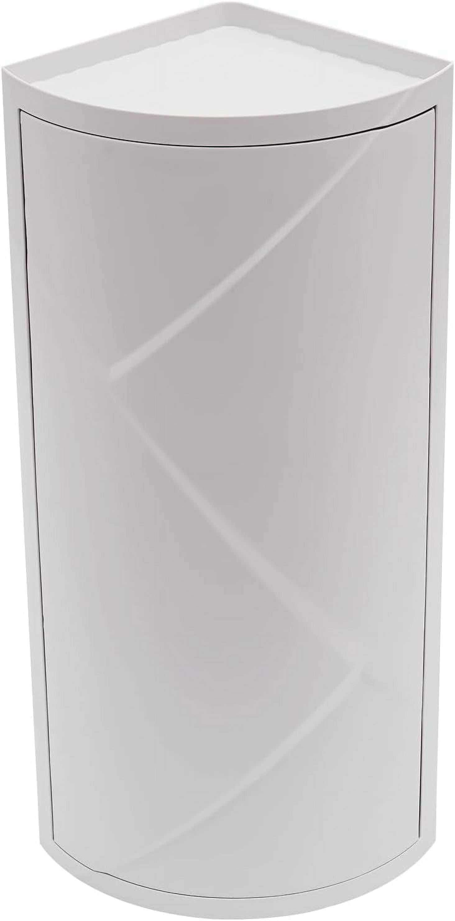 Multifunction Bathroom Kitchen Corner Locker 3-Tier Rotating Triangle ...