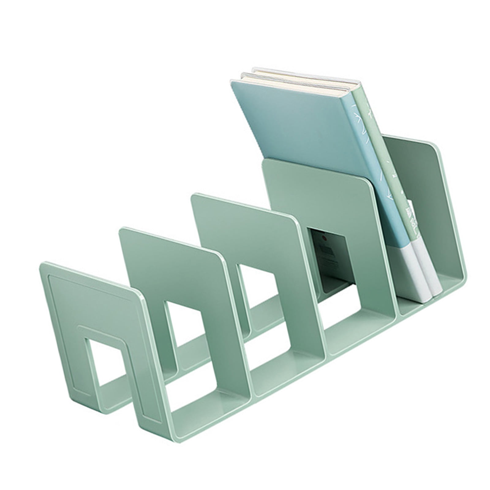 Multifunction Bookend Desk Organizers 4 Compartments Space Saving Book ...