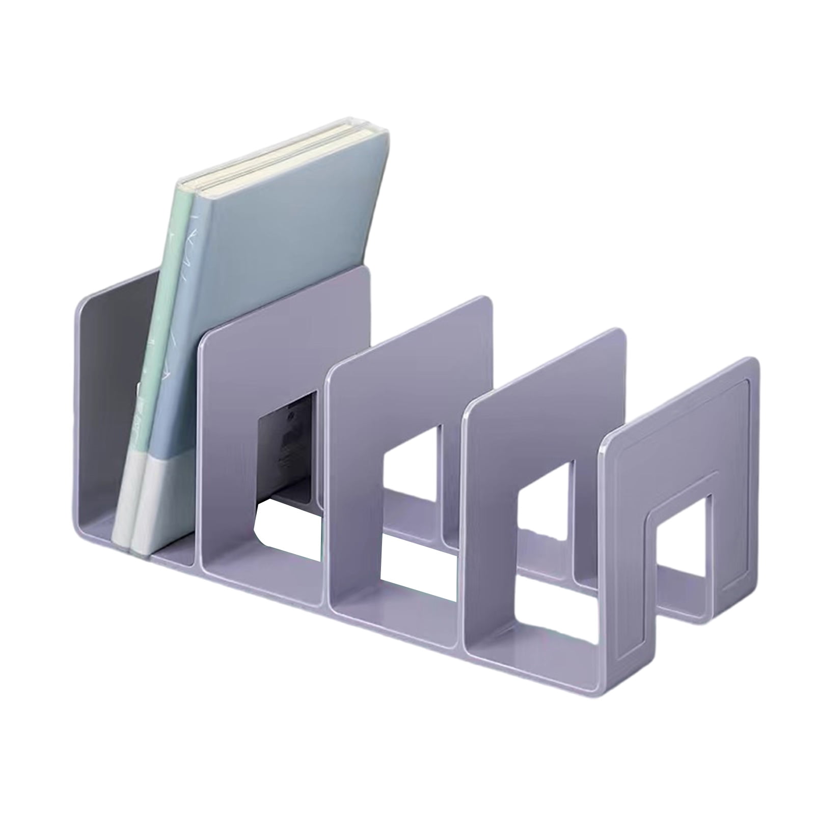 Multifunction Bookend Desk Organizers 4 Compartments Space Saving Book ...