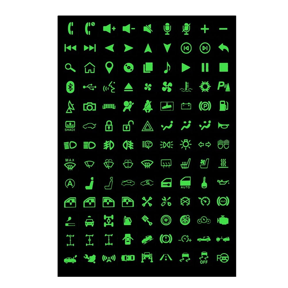 Multifunction Button Stickers Car Luminous Sticker Car Light Stickers ...