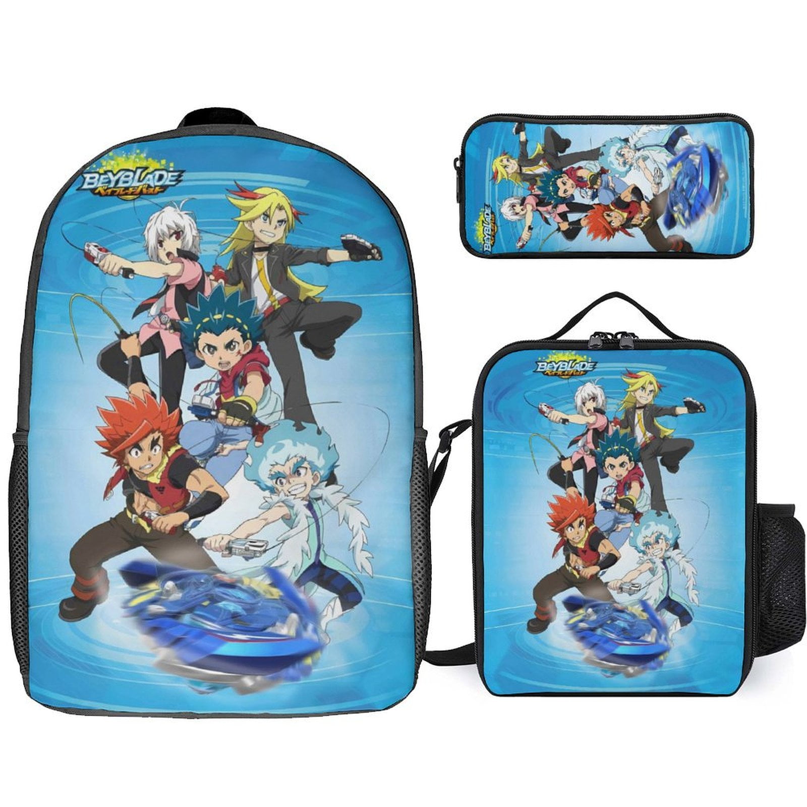 Multifunction Casual 3 in 1 Backpack Set Beyblade Burst Turbo Bookbag ...