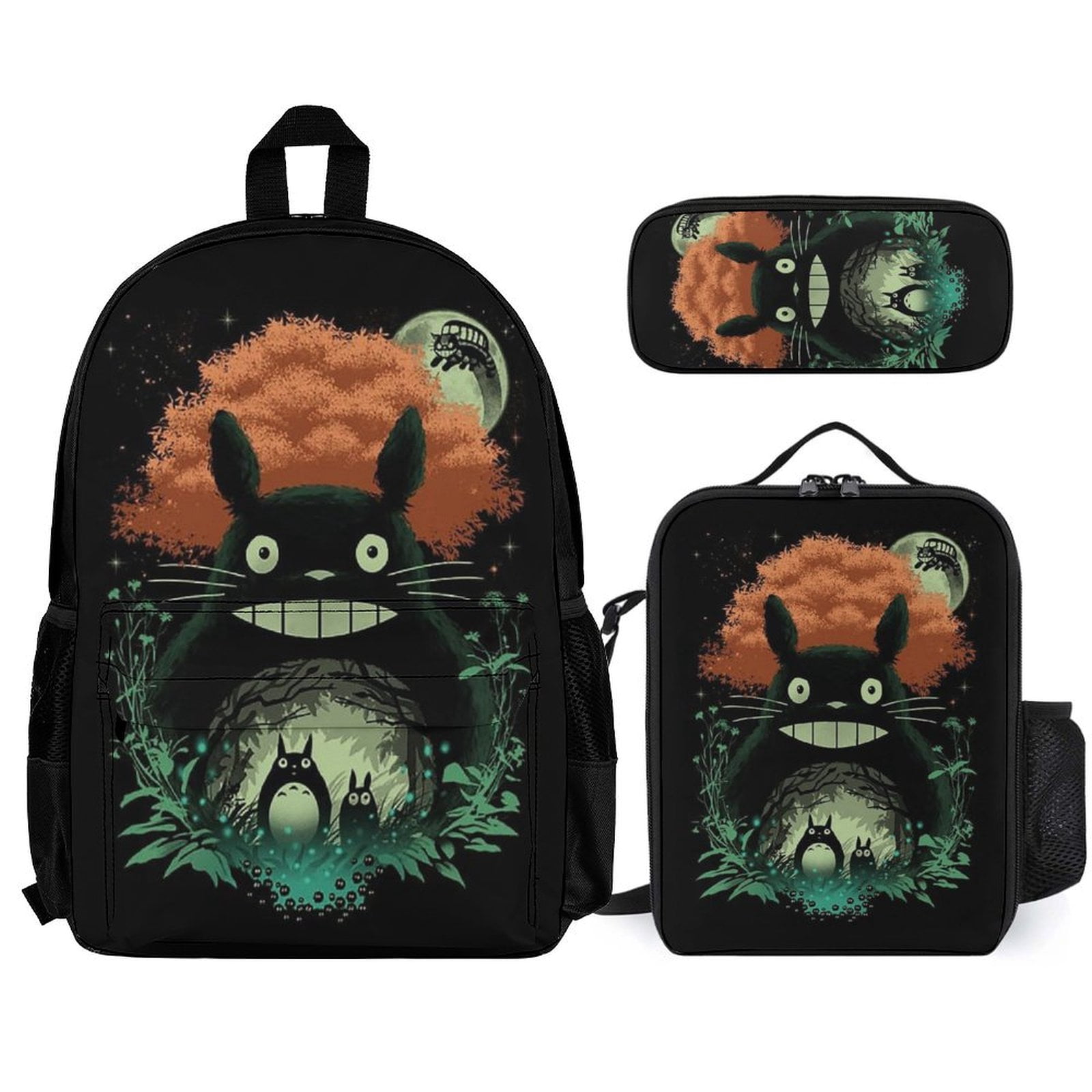 Multifunction Casual 3 in 1 Backpack Set My Neighbor Totoro Bookbag ...