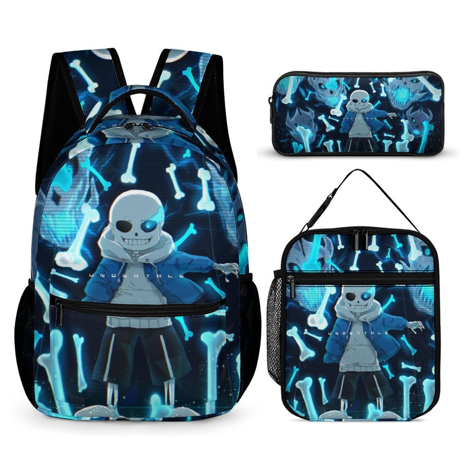 Multifunction Casual 3 in 1 Sports Backpack Set Undertale Bookbag With ...