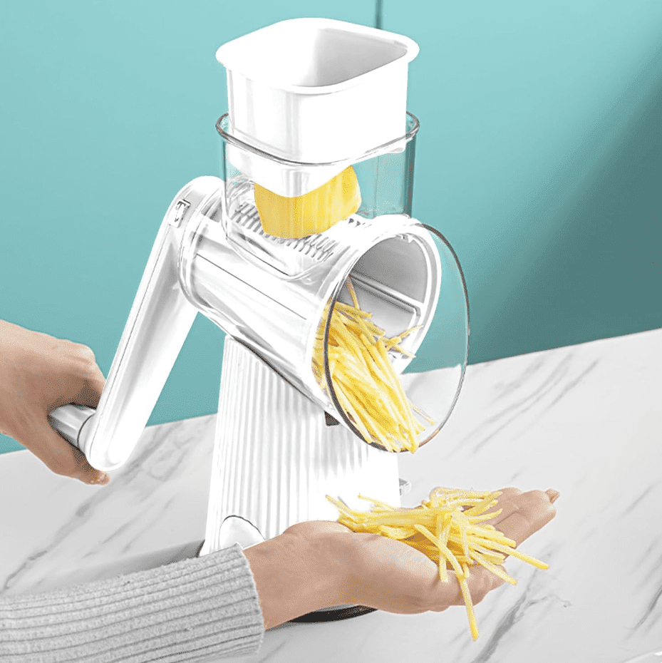 Multifunction Cheese Grater with Handle, Cheese Shredder Rotary ...