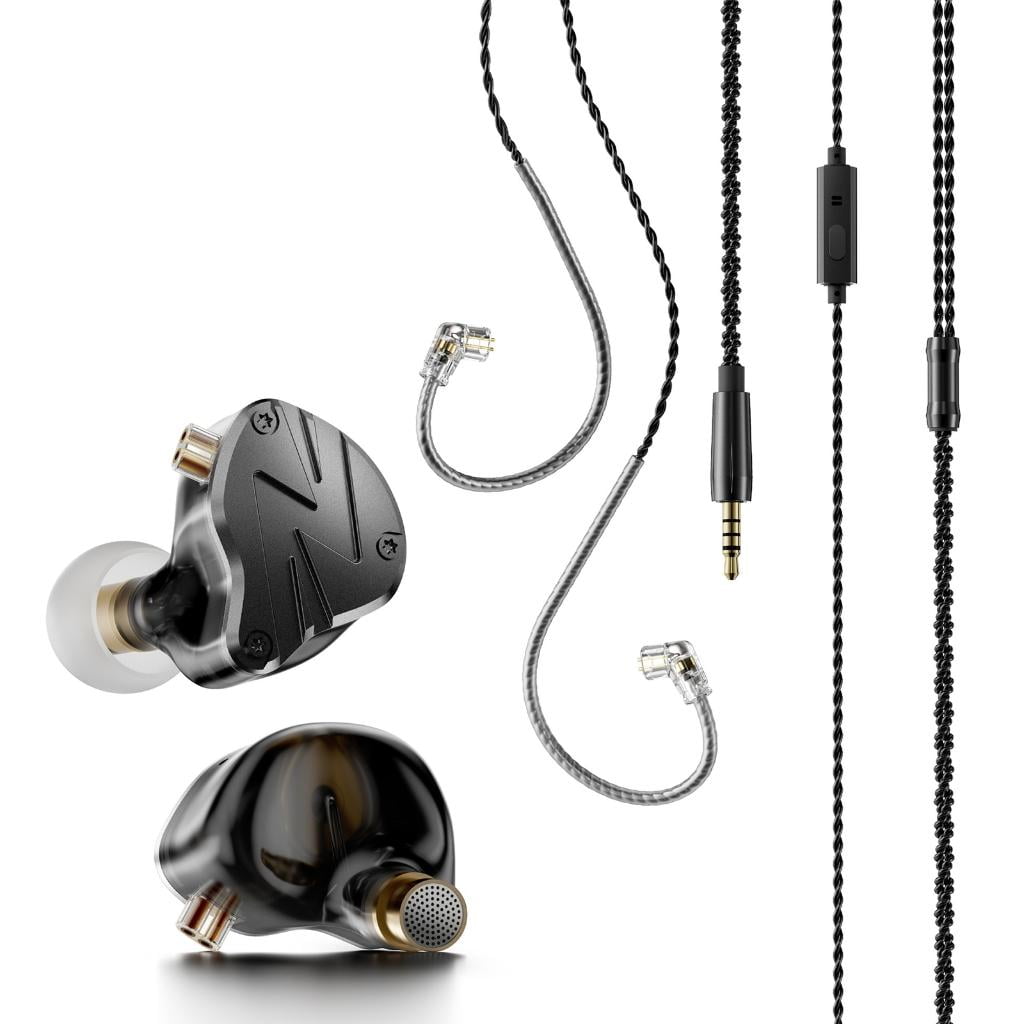 Multifunction Cord Earbuds 3.5mm In-Ear Headphones Cord with Dynamic ...