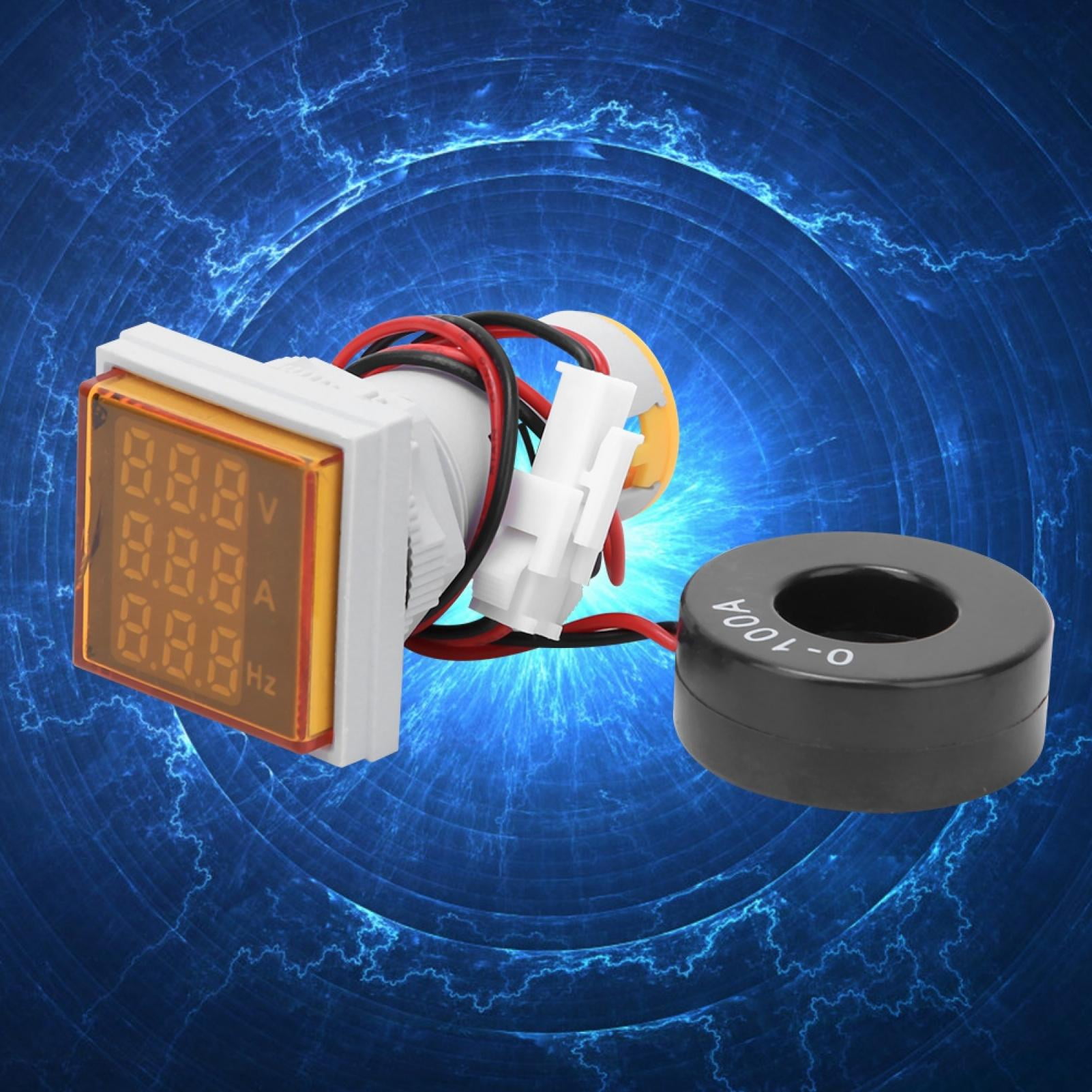 Multifunction Digital Meter Square 3-Digit Display AC Voltage Current ...