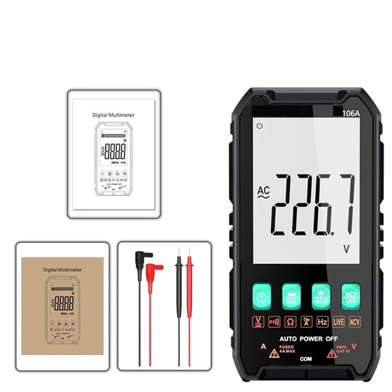 Multifunction Digital Multimeter AC DC NCV Smart Tester Ohmic Voltmeter ...