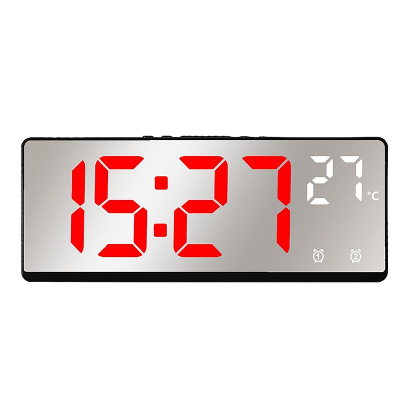 Multifunction Digital Wall Clock with Temperature and Humidity Display ...
