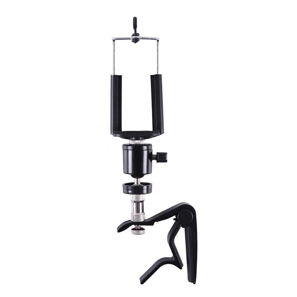 Multifunction Guitar Head Capo Clip Mic Stand Phone Holder Headstock ...