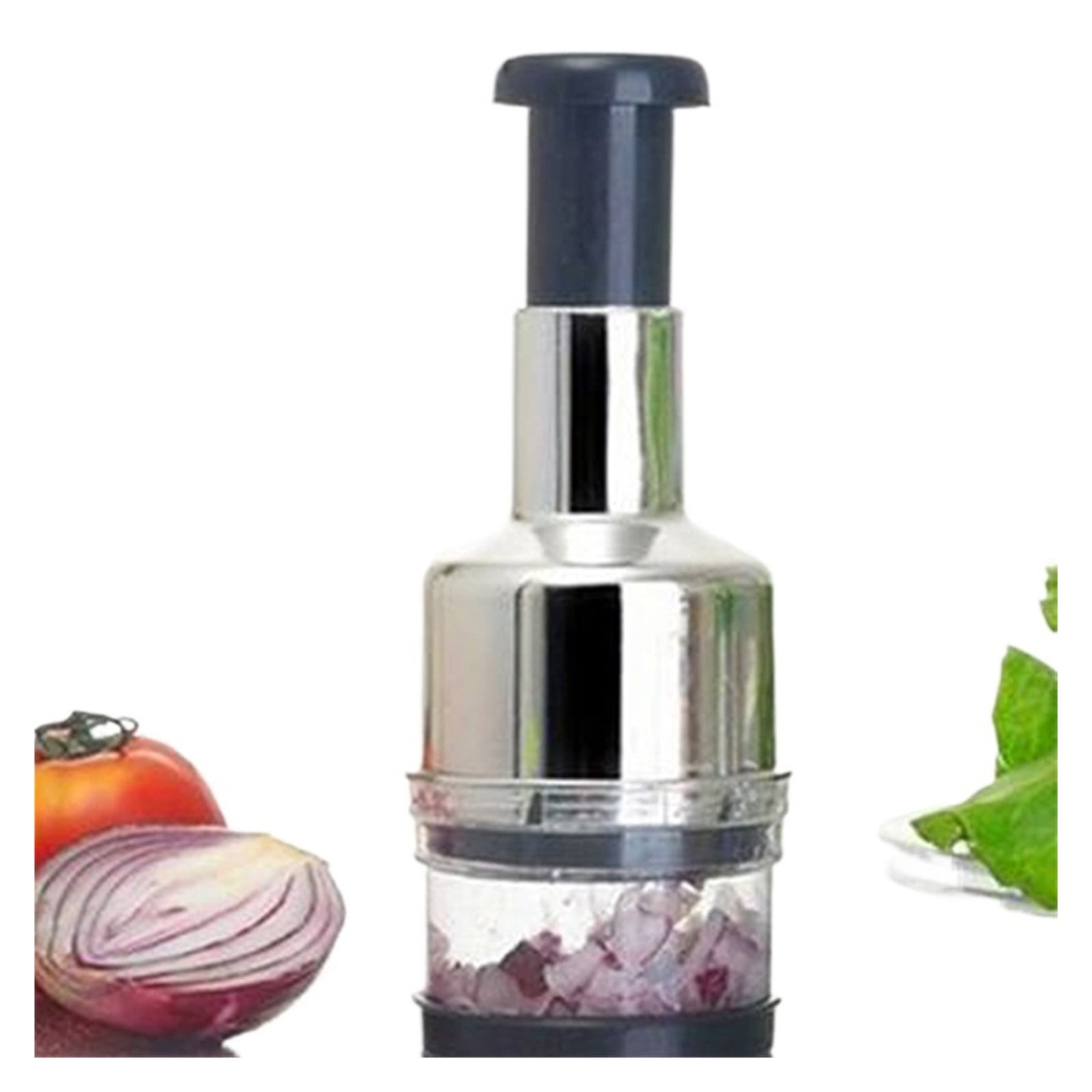 Multifunction Hand Press Food Cutter Garlic Onion Nuts Grinder Mincer ...