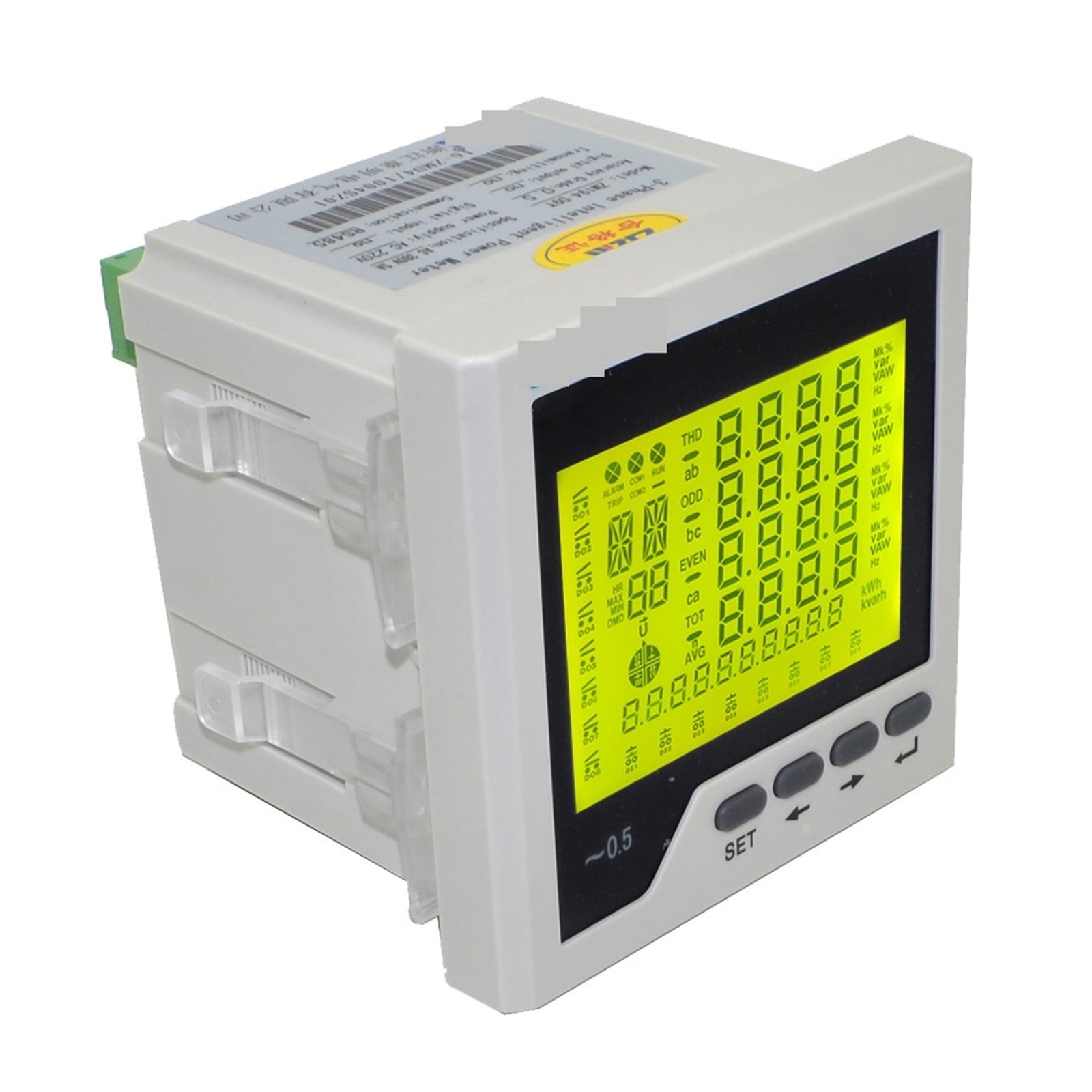 Multifunction Intelligent Digital LCD Display Three-phase Network Power Meter Ammeter With RS485 ...