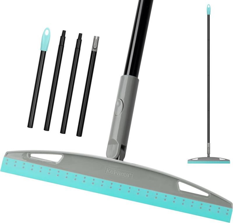 Multifunction Magic Air Broom, Silicone Floor Squeegee Brooms with 59" Long Handle, Air Broom ...
