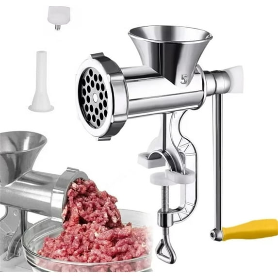 Multifunction Manual Meat Grinder, Aluminum Alloy Hand Crank Meat ...