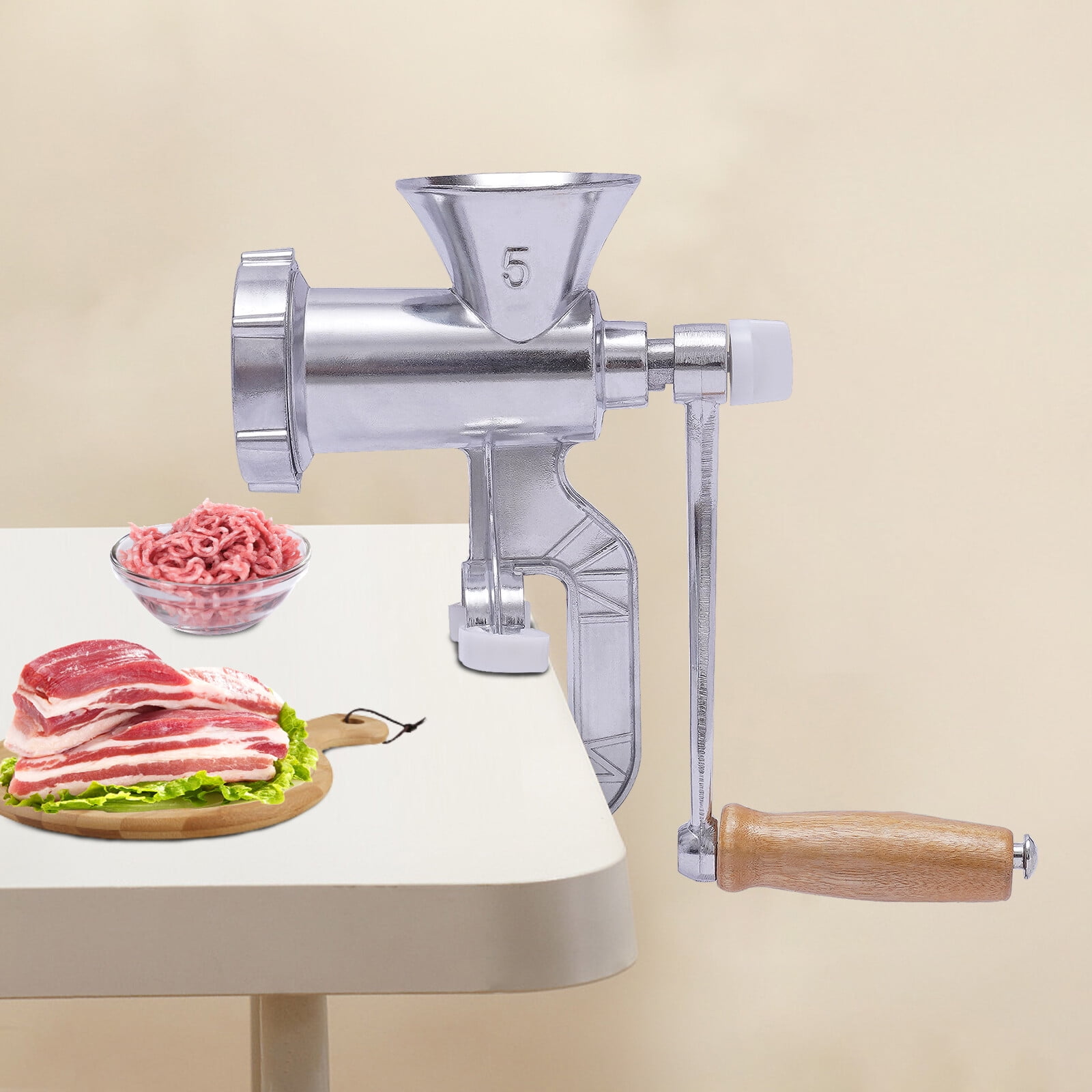 Multifunction Meat Grinder Mincer Stuffer Hand Manual Sausa Filler ...