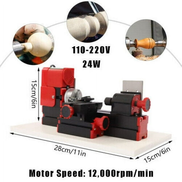 Multifunction Metal Motorized Mini Lathe Machine DIY Power Tool ...